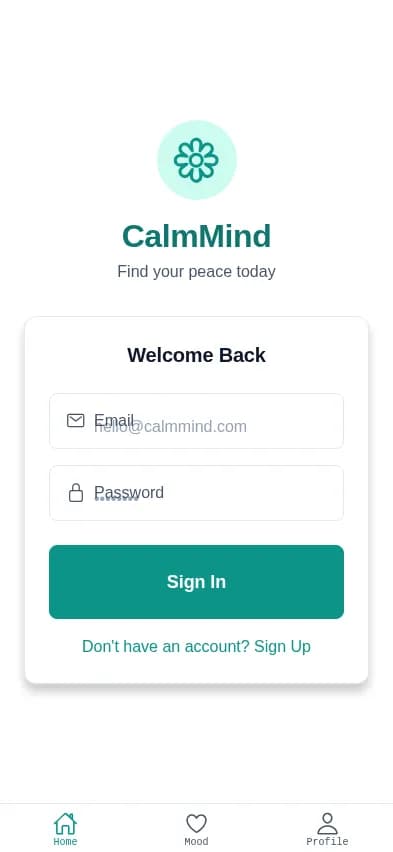 CalmMind Mobile