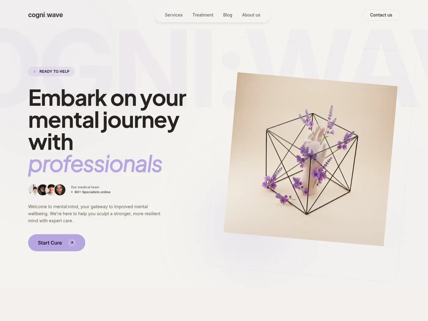 CalmMind Homepage