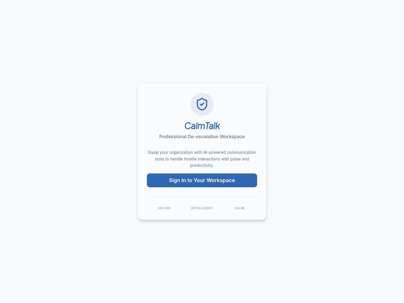 CalmTalk SaaS