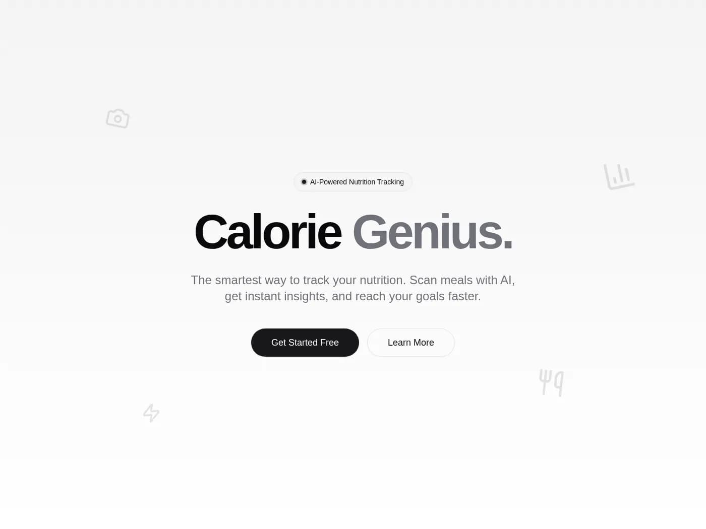 Calorie Genius AI Tracker