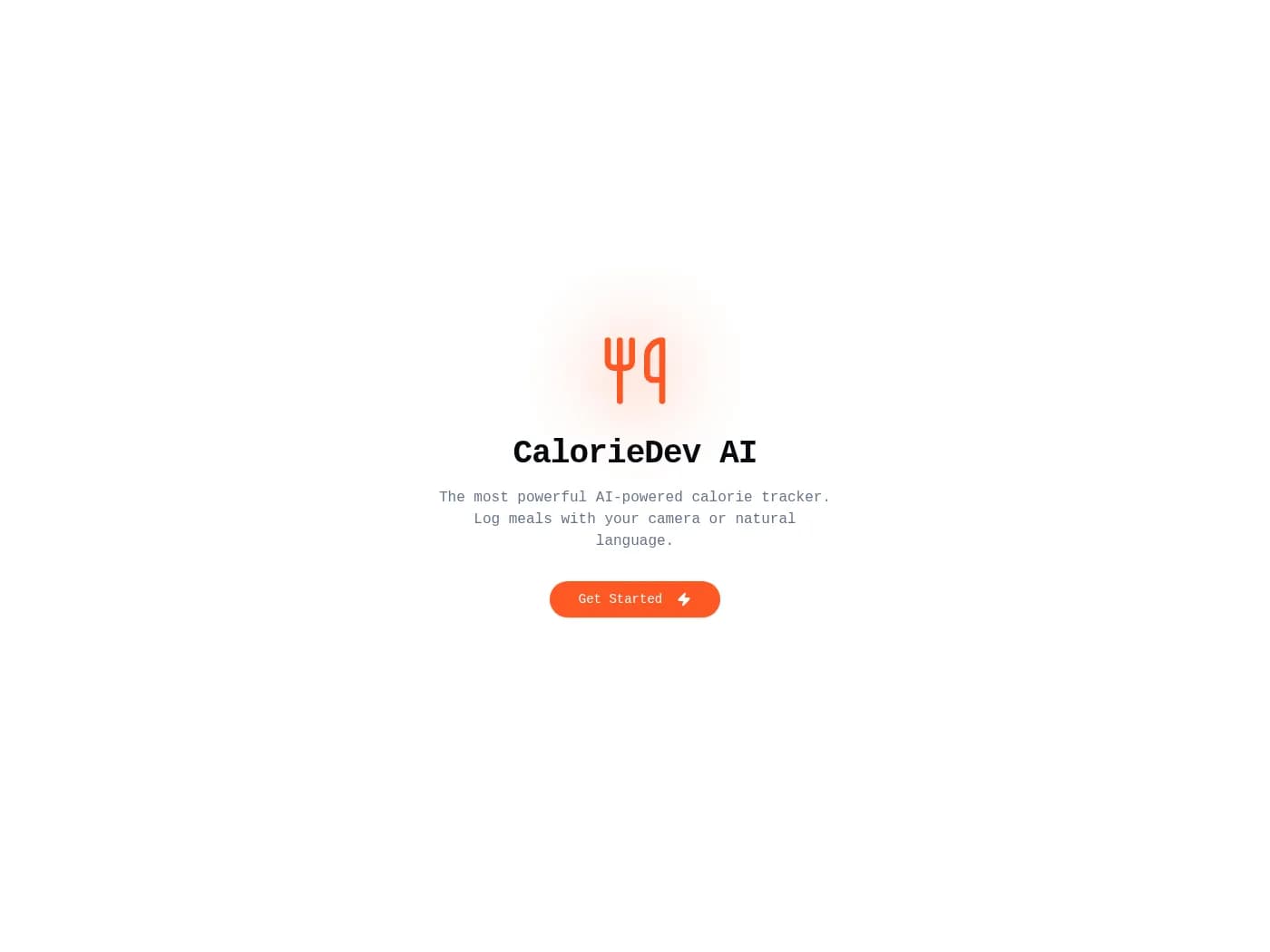 CalorieDev AI Tracker