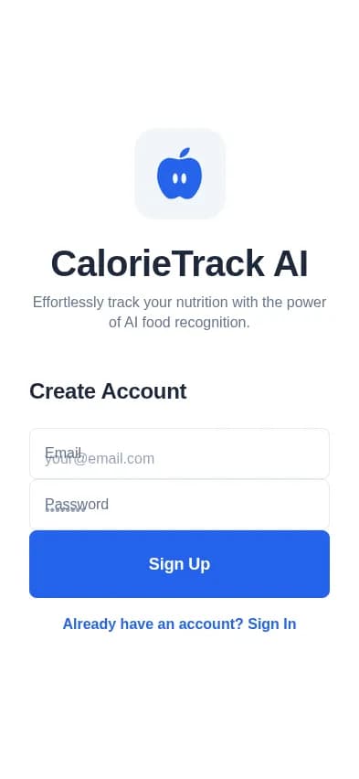 CalorieTrack AI