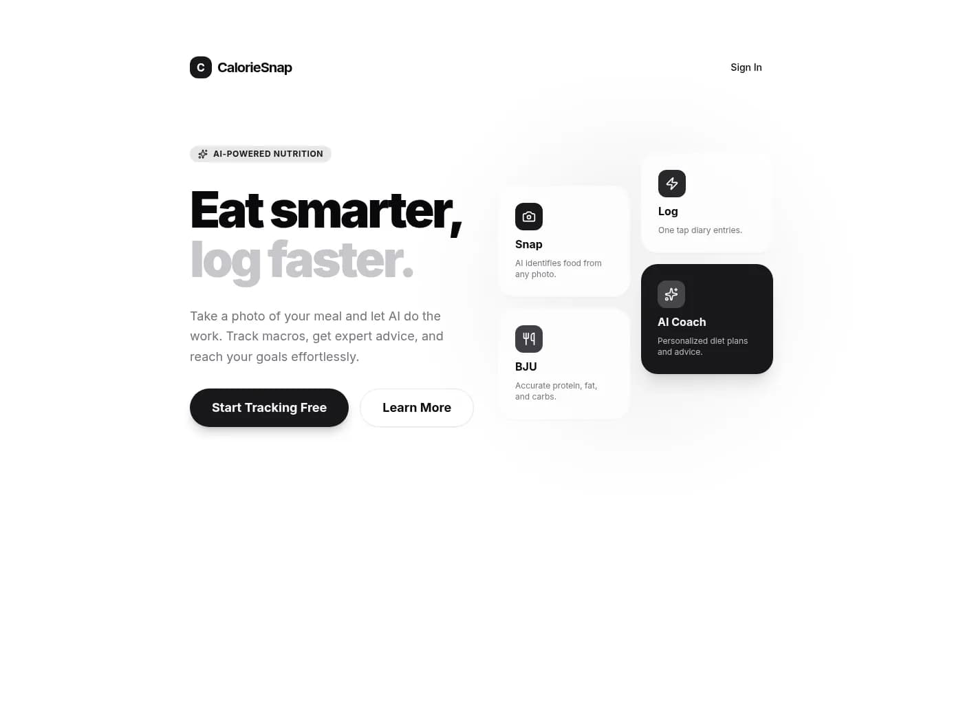 CalorieSnap Tracker