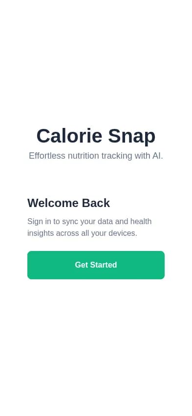 Calorie Snap iOS