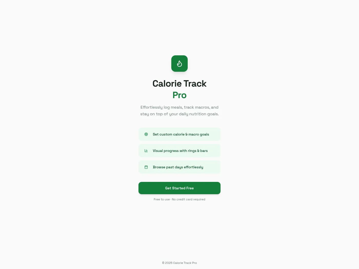 Calorie Track Pro