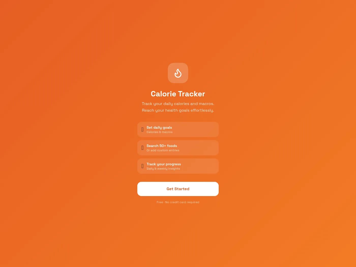 Calorie Count Tracker