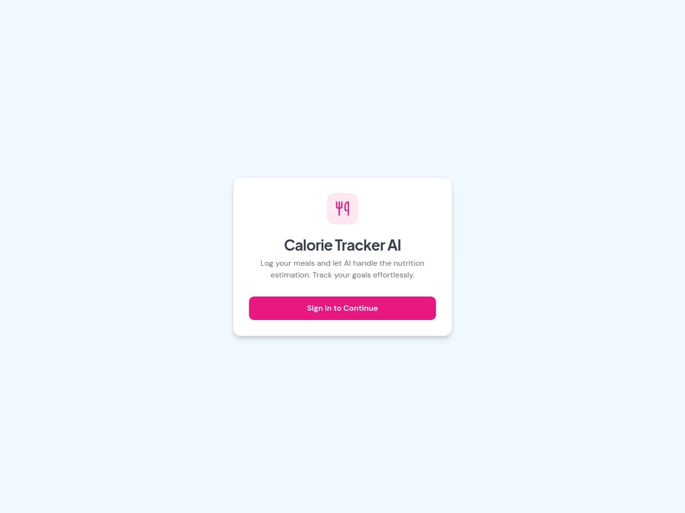 Calorie Tracker AI