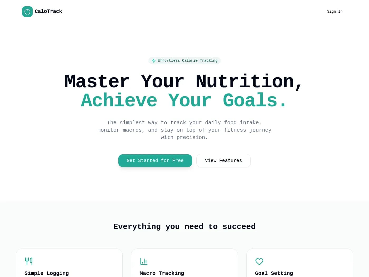 Calorie Counter App