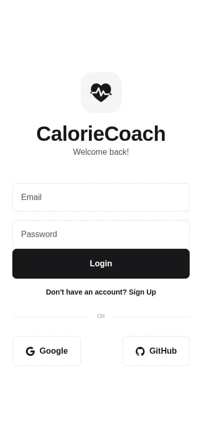 CalorieCoach Multilingual App