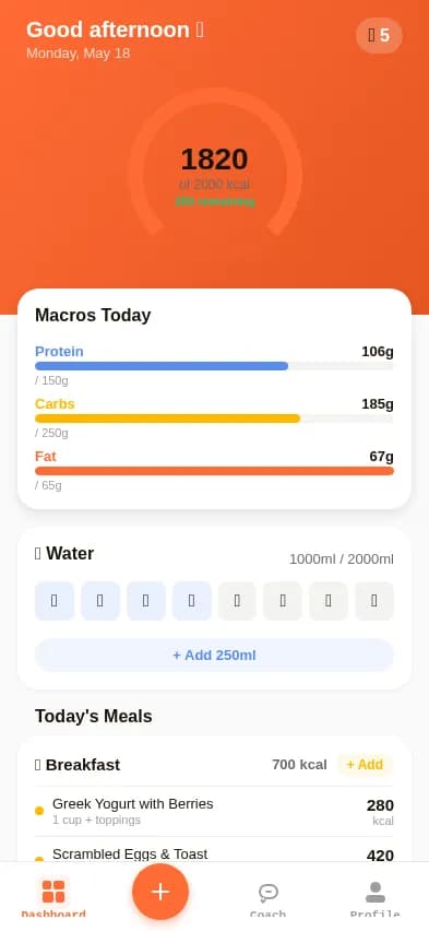 CalSnap Nutrition Tracker