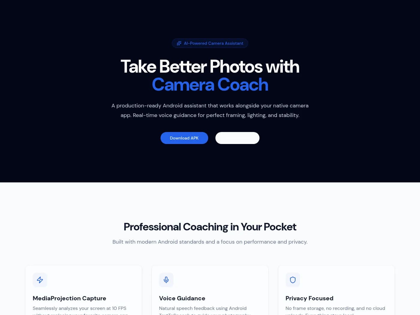 Camera Coach Assistant