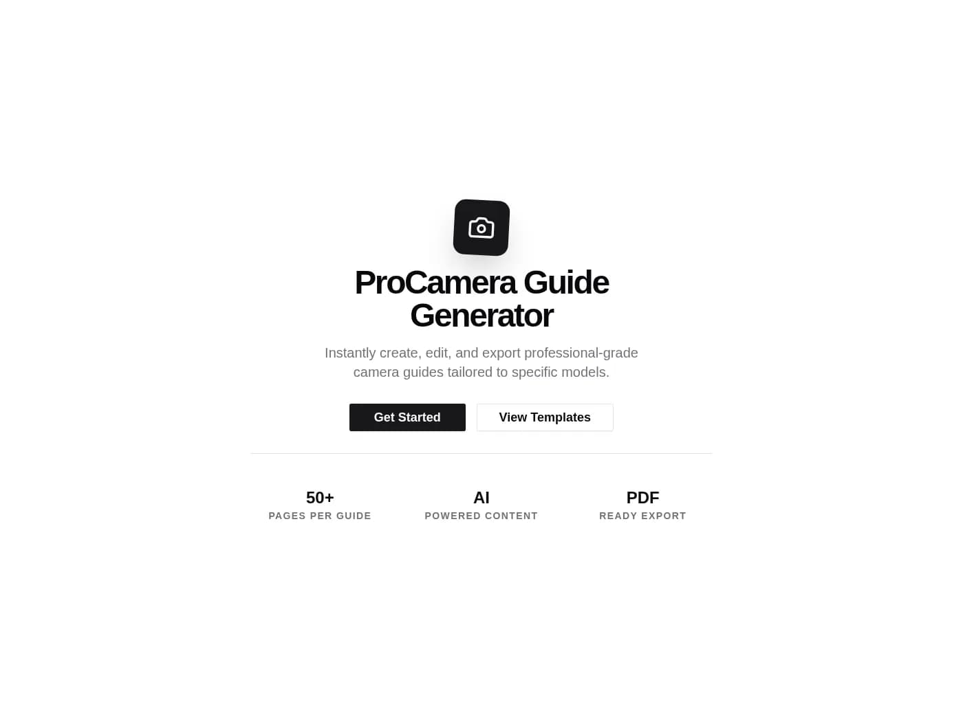 ProCamera Guide Generator
