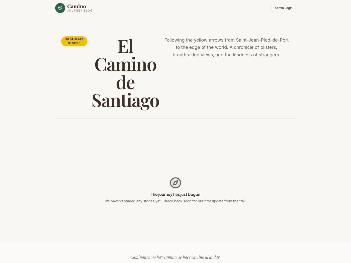 Camino Journey Blog