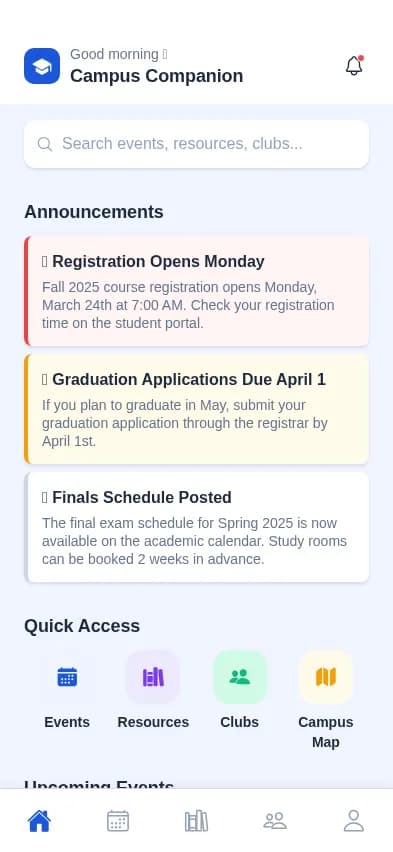 Campus Companion App