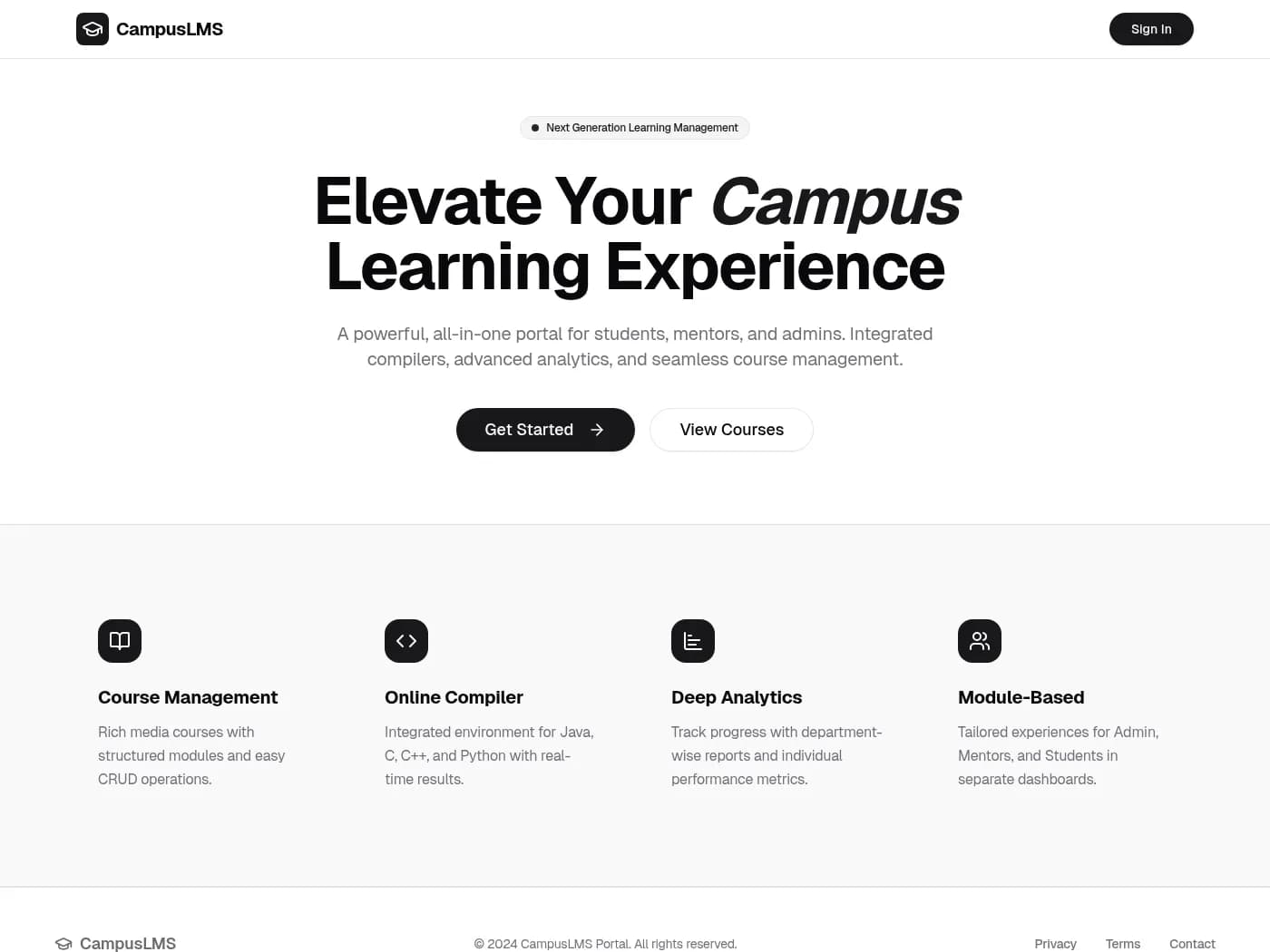 Redlock Technologies - Student Portal