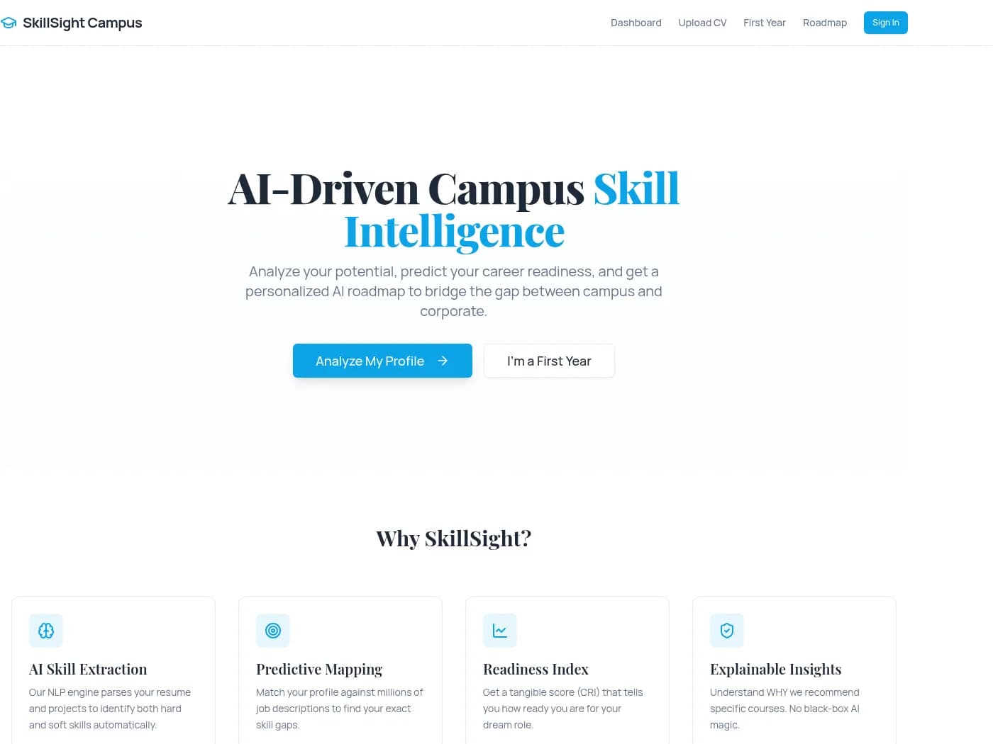 SkillSight Campus AI