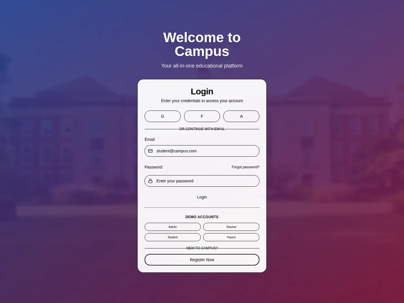 Campus SMS Platform
