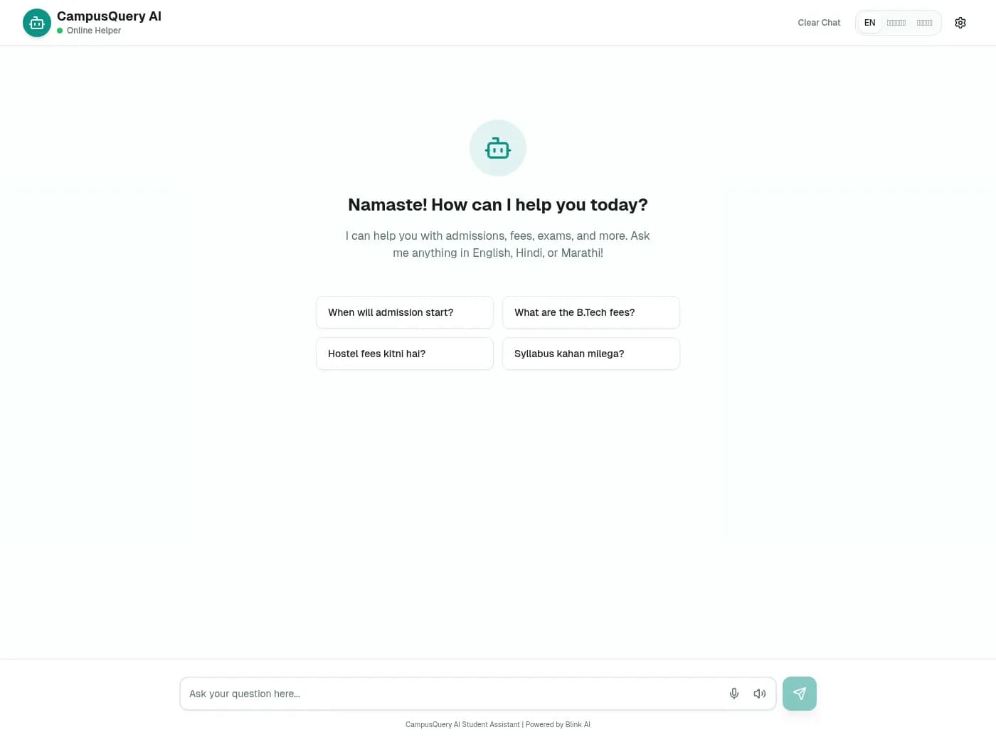 CampusQuery AI Chatbot