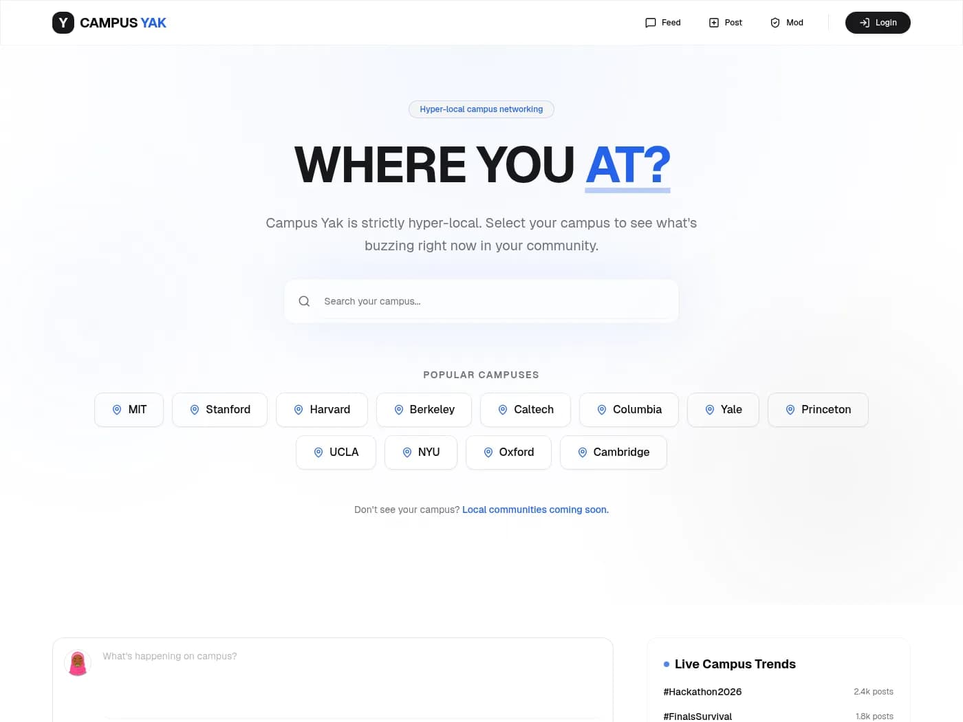 CampusYak Website Refresh