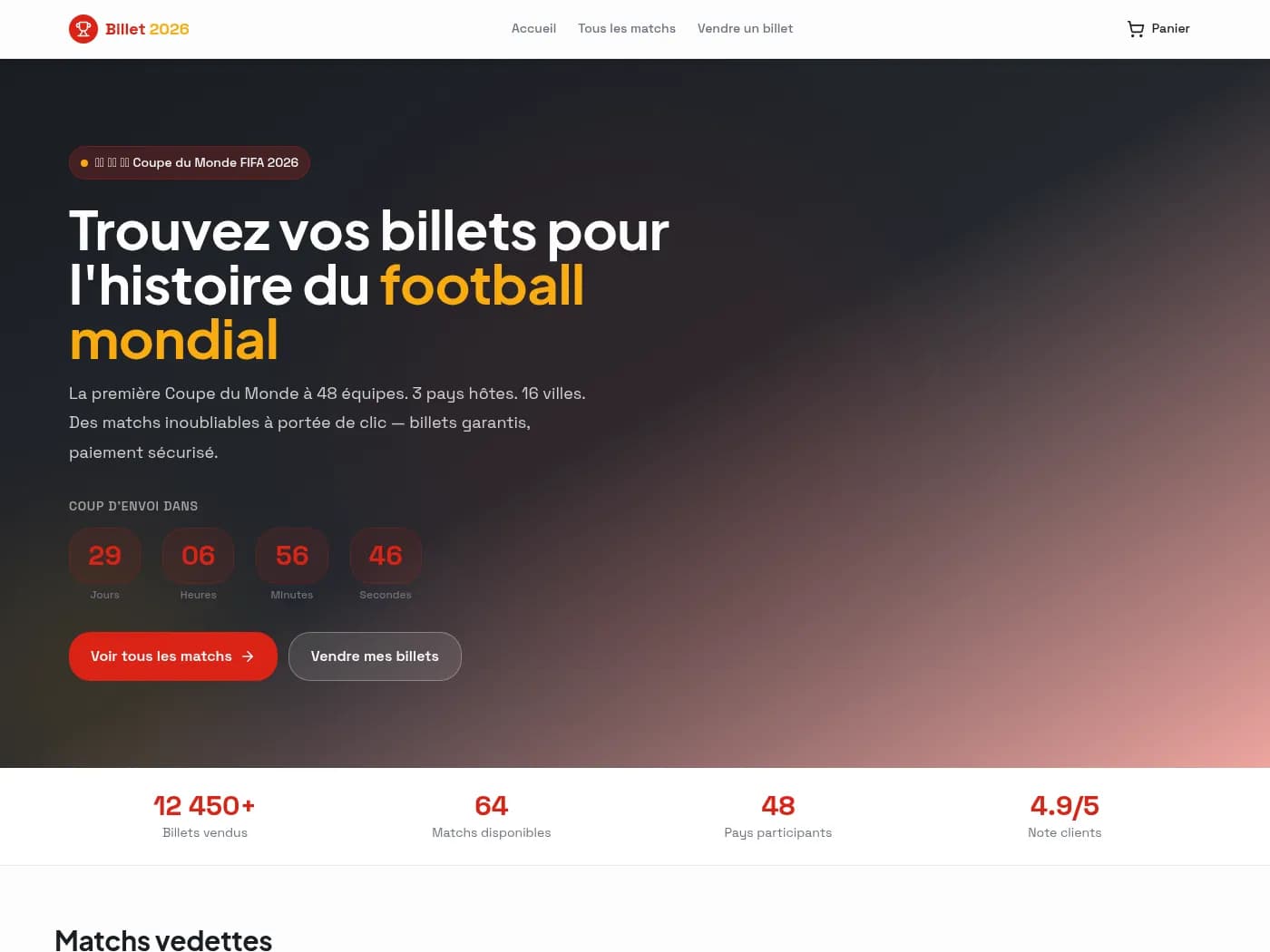 Billet Coupe du Monde 2026