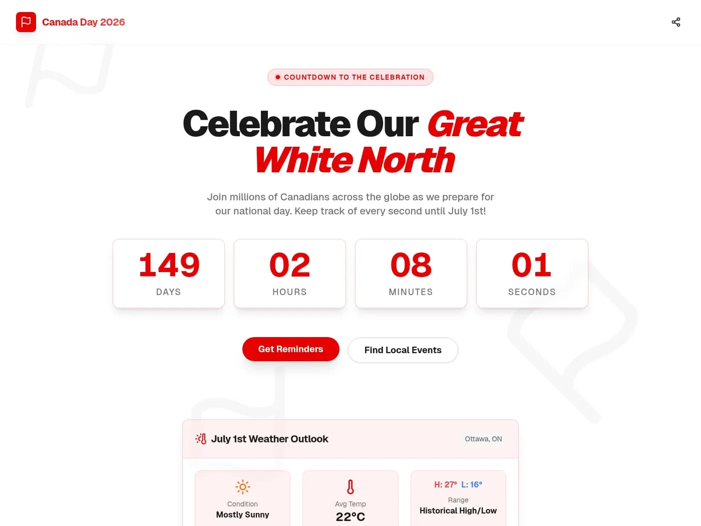Canada Day Countdown
