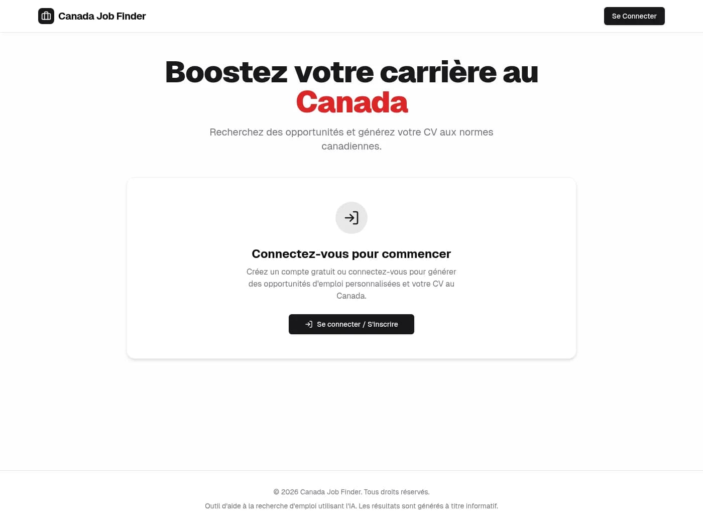 Canada Job Generator