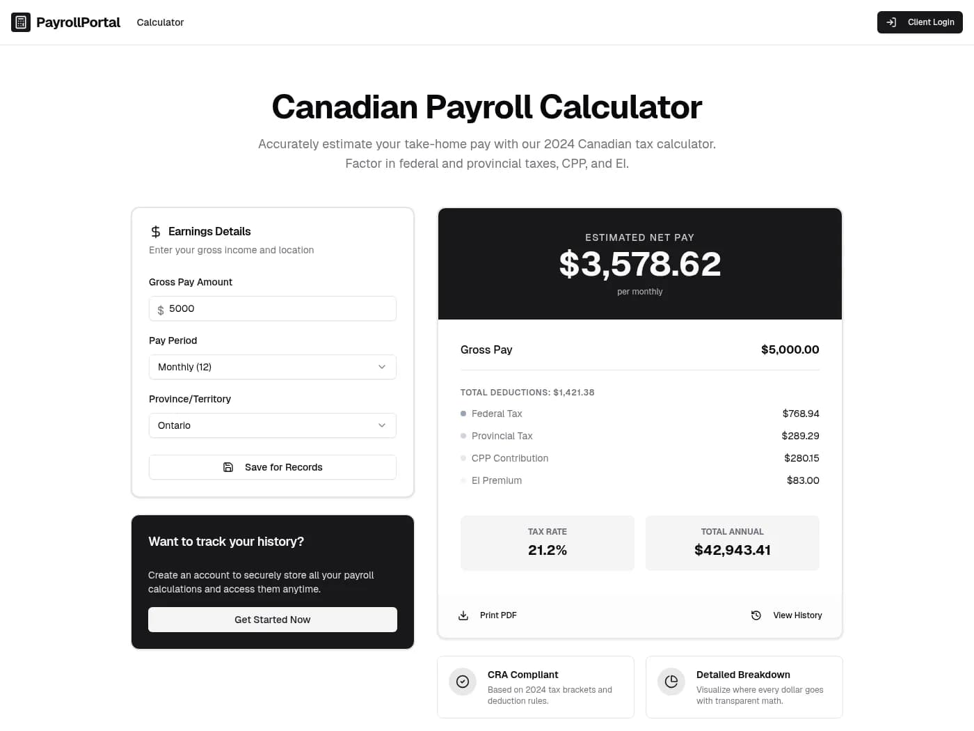 Payroll Portal Canada