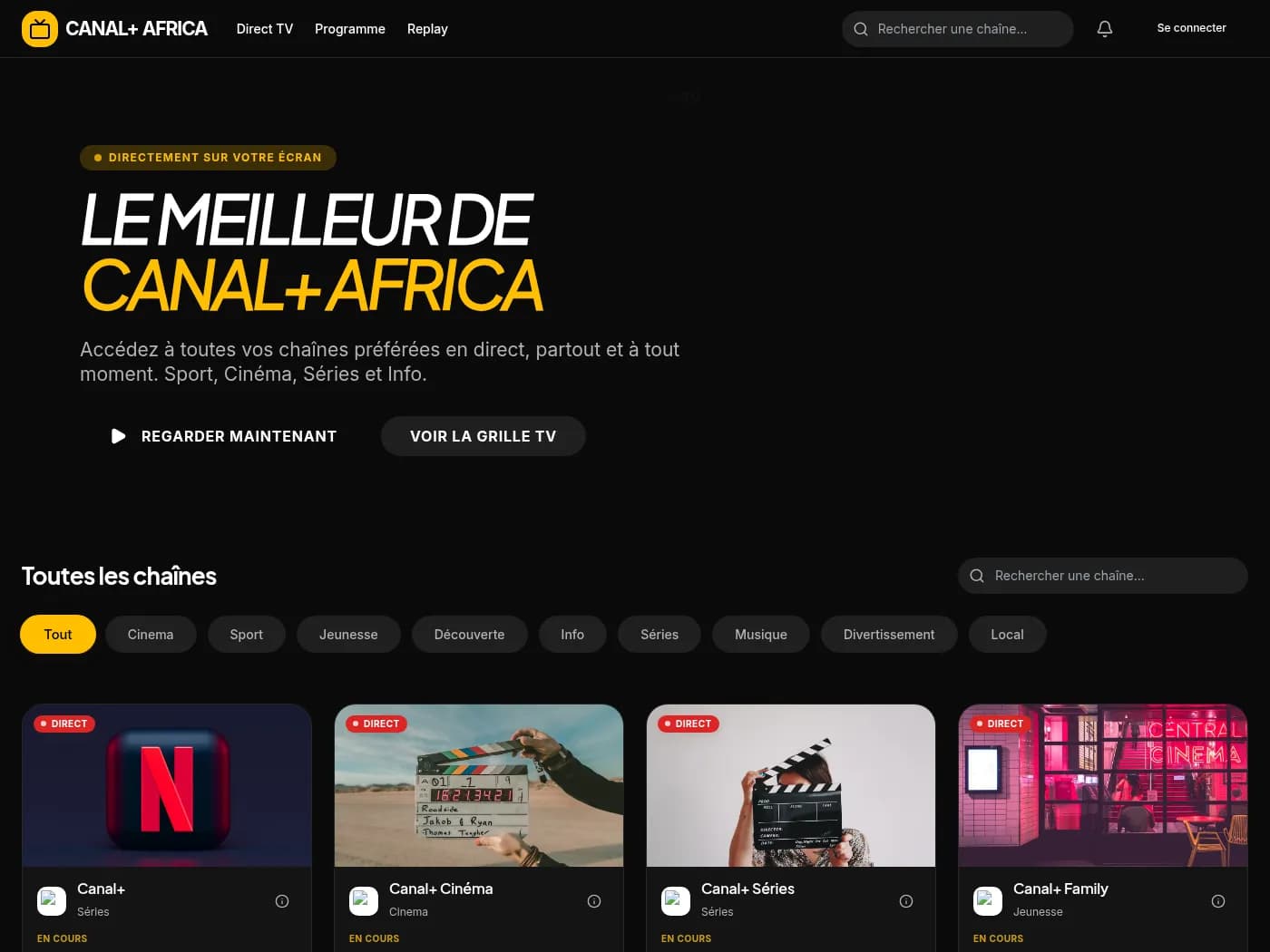 Canal+ Africa Streaming Hub