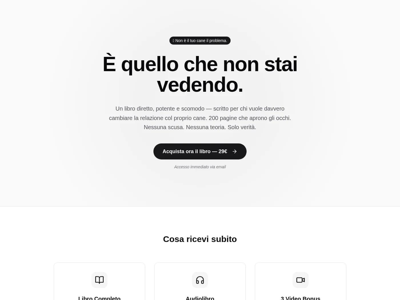 Cane Specchio Landing