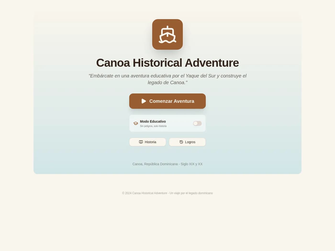 Canoa Historical Adventure
