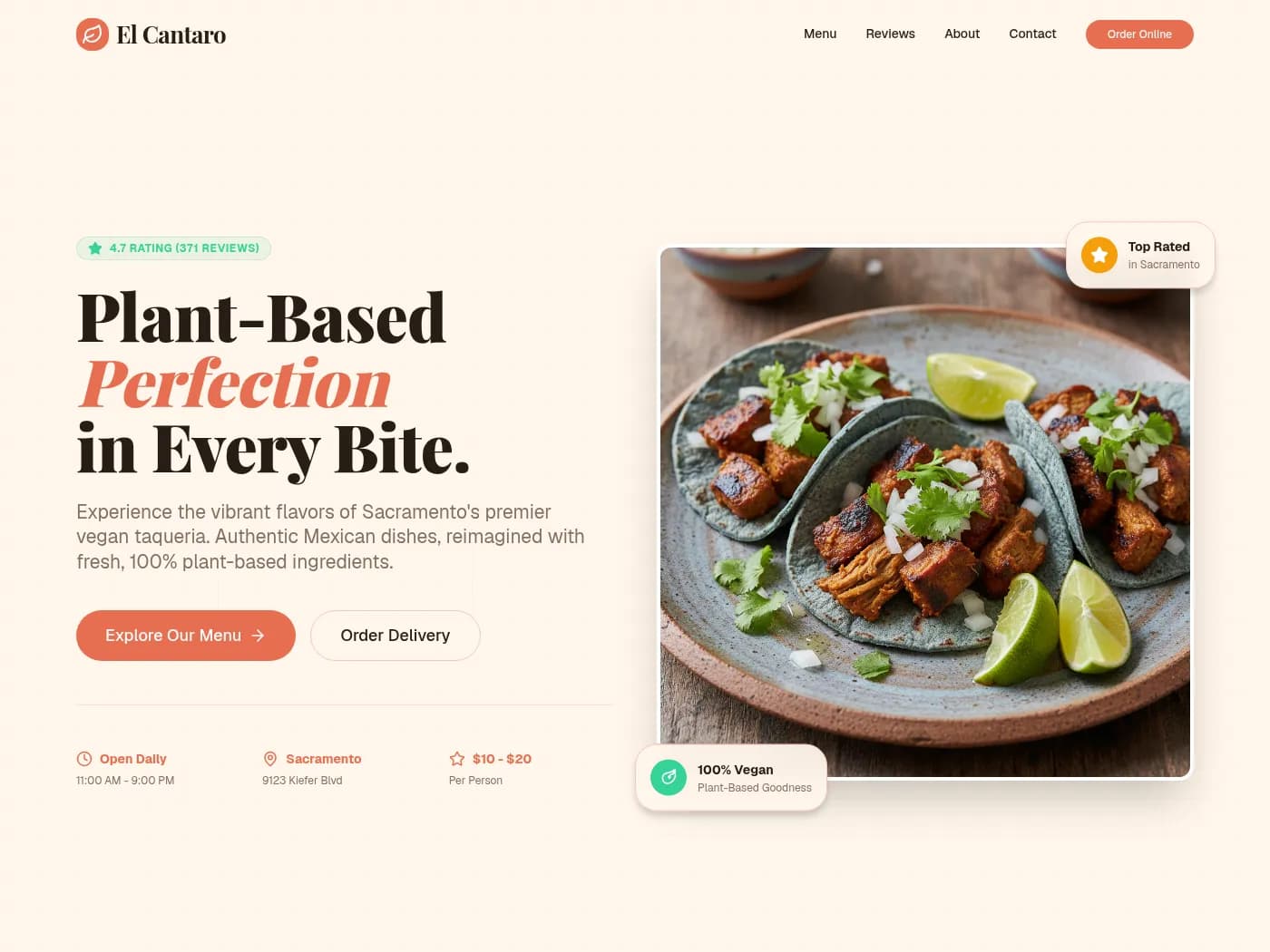 Cantaro Vegan Eats