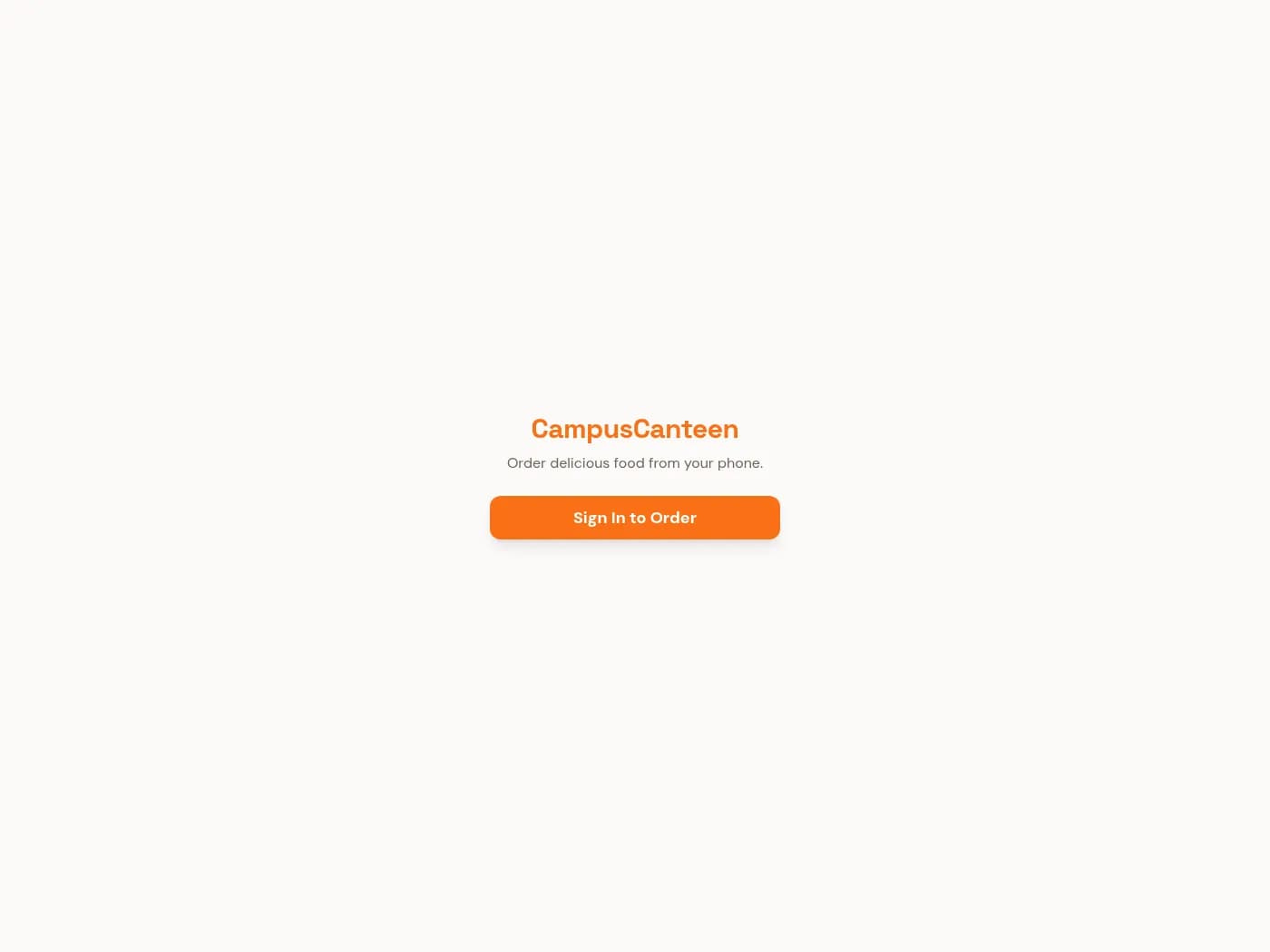 CampusCanteen Order App