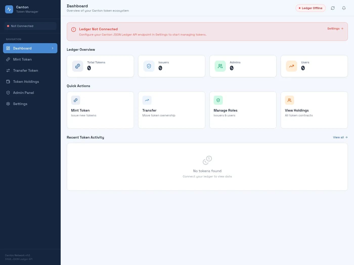 Canton Token Manager