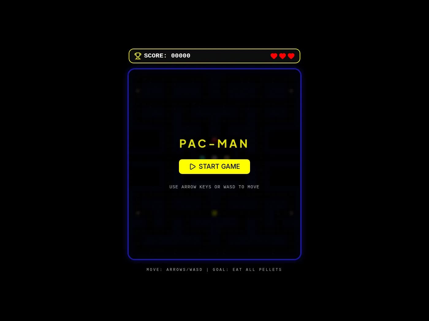 Canvas Pac-Man Clone
