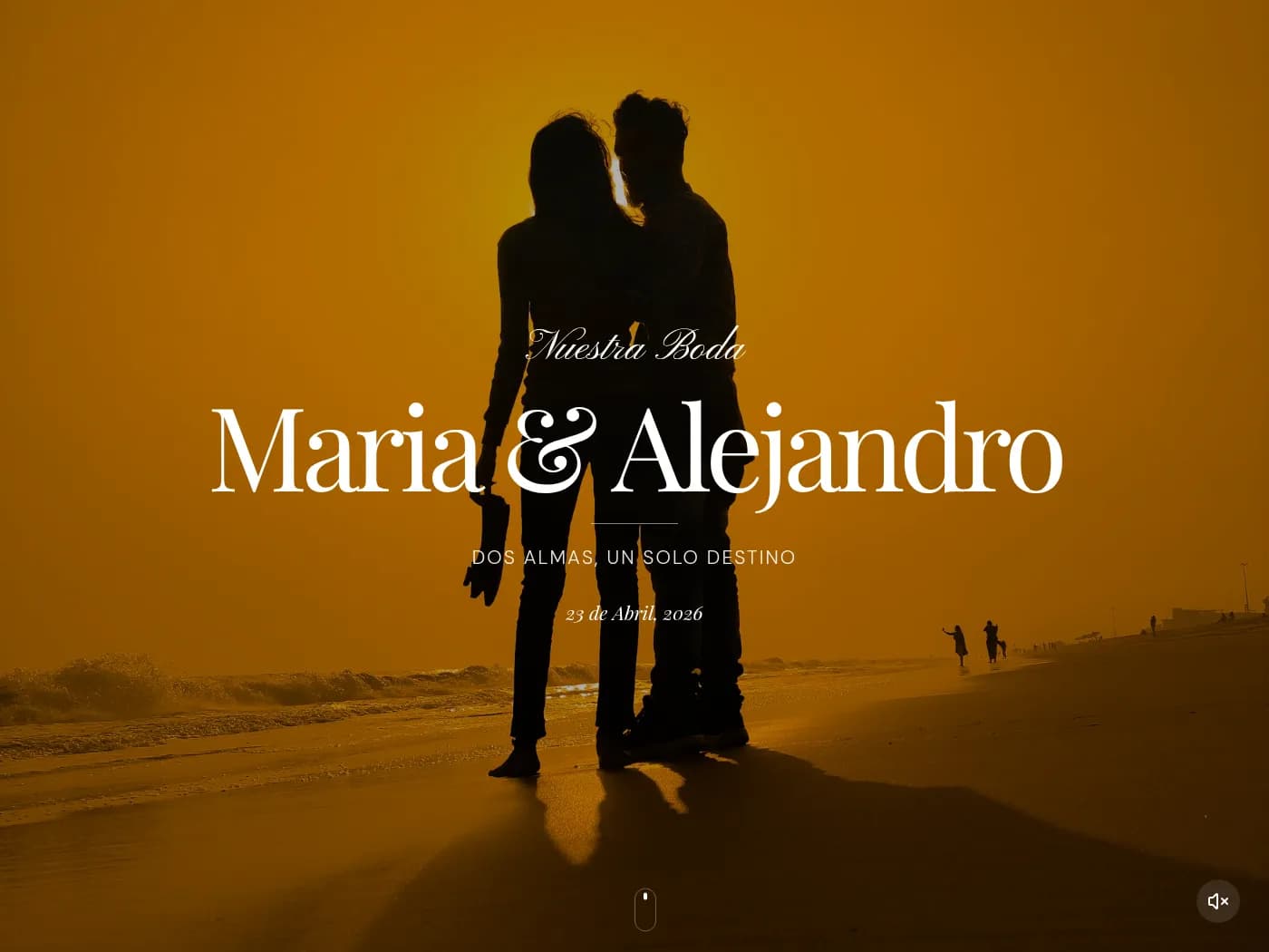 Romantic Canvas Wedding Site