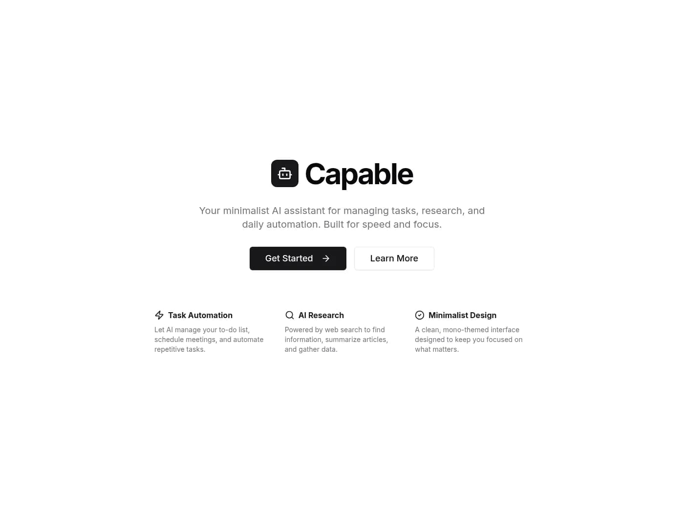Capable AI Assistant