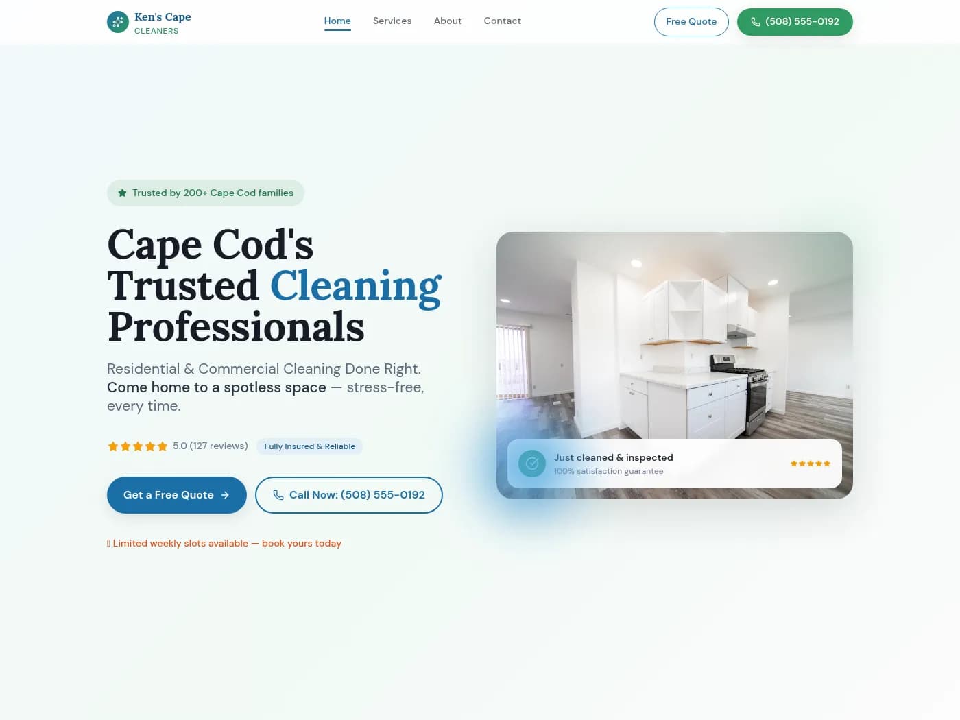 Cape Cleaners Website