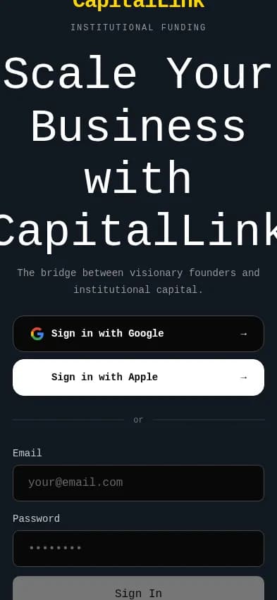 CapitalLink AI Matchmaker
