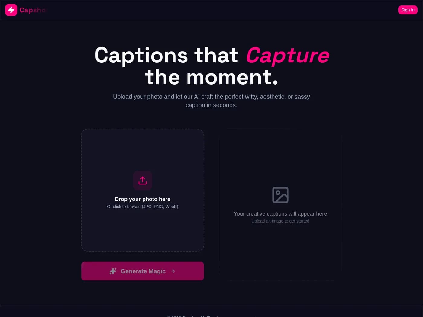 Capshon Generator