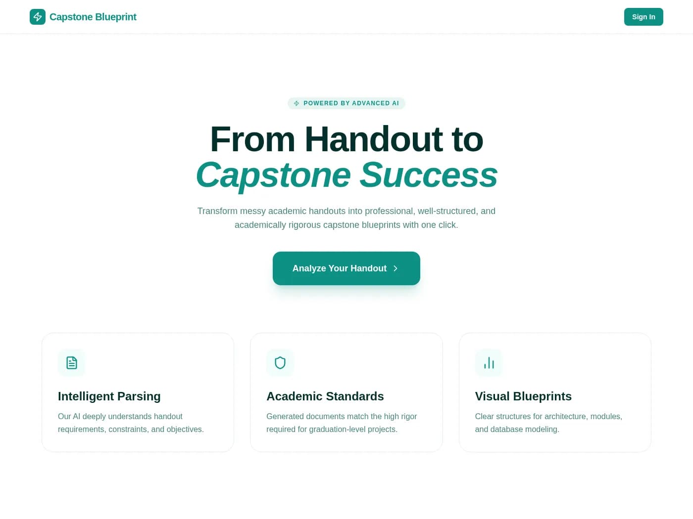 Capstone Blueprint