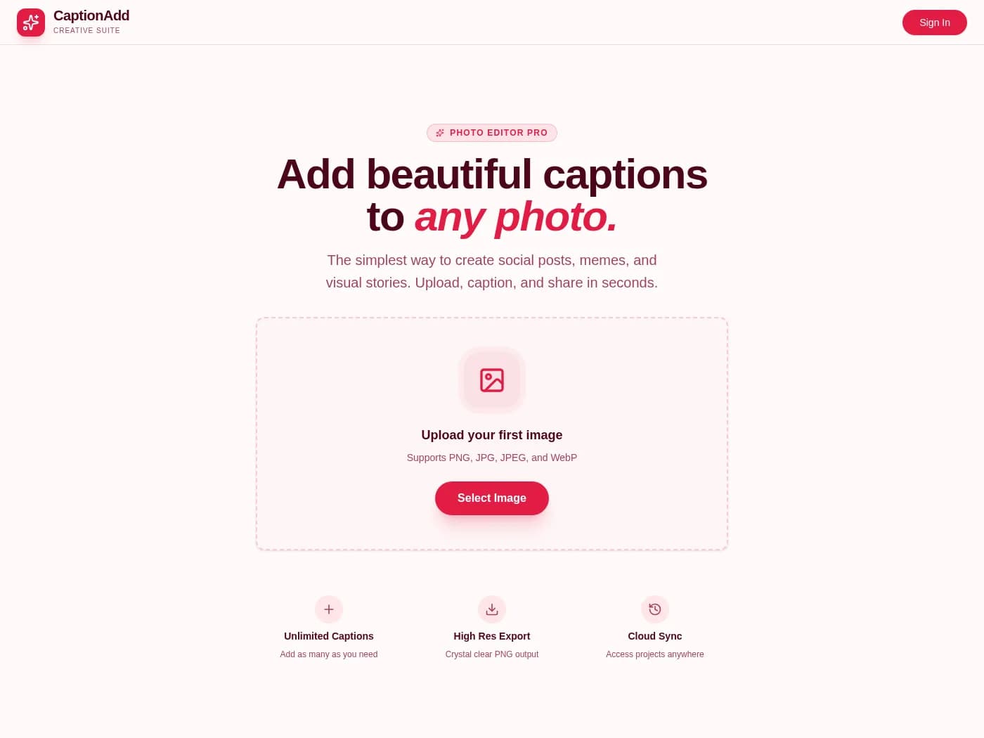 Caption Add