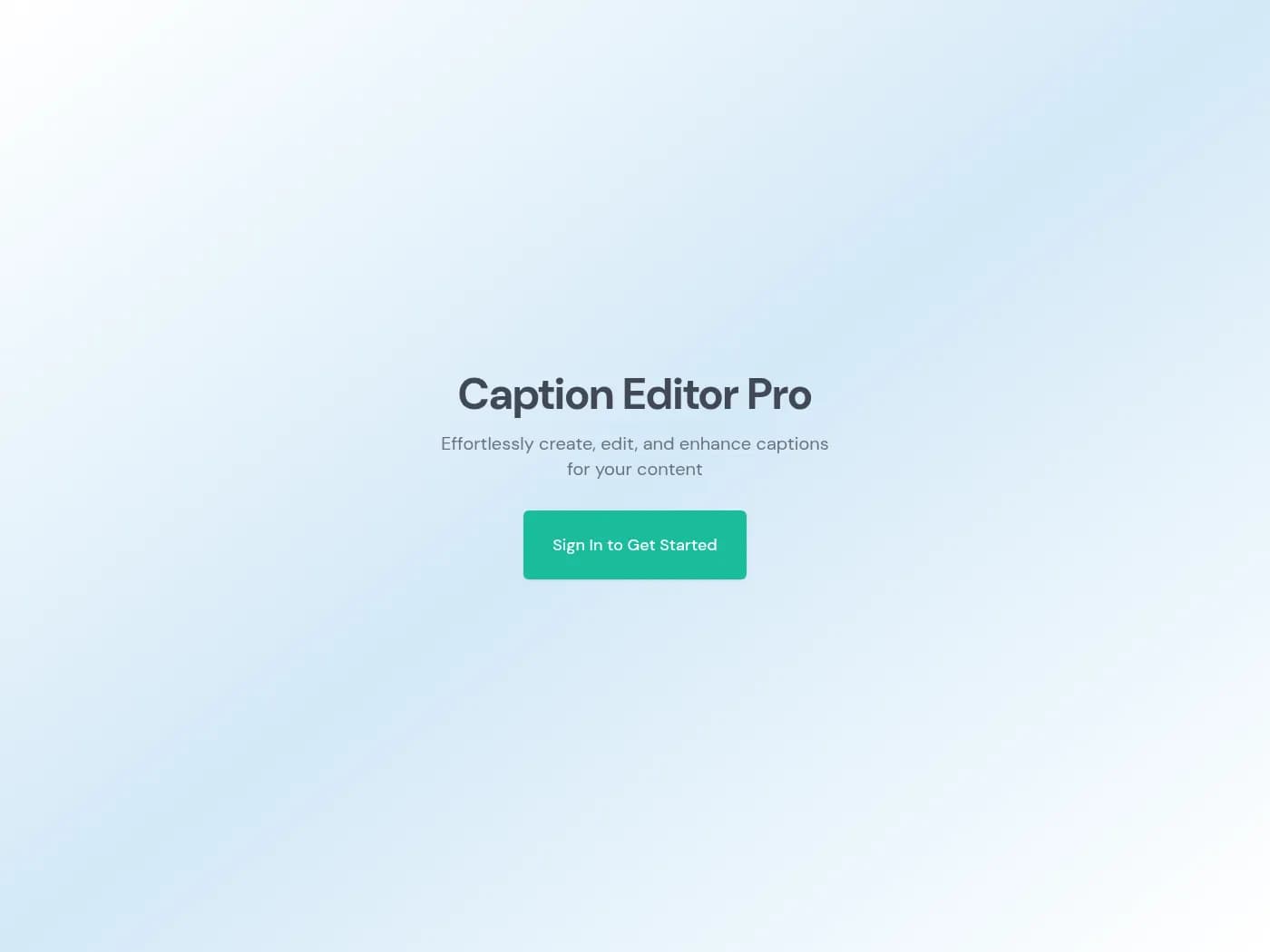 Caption Editor Pro