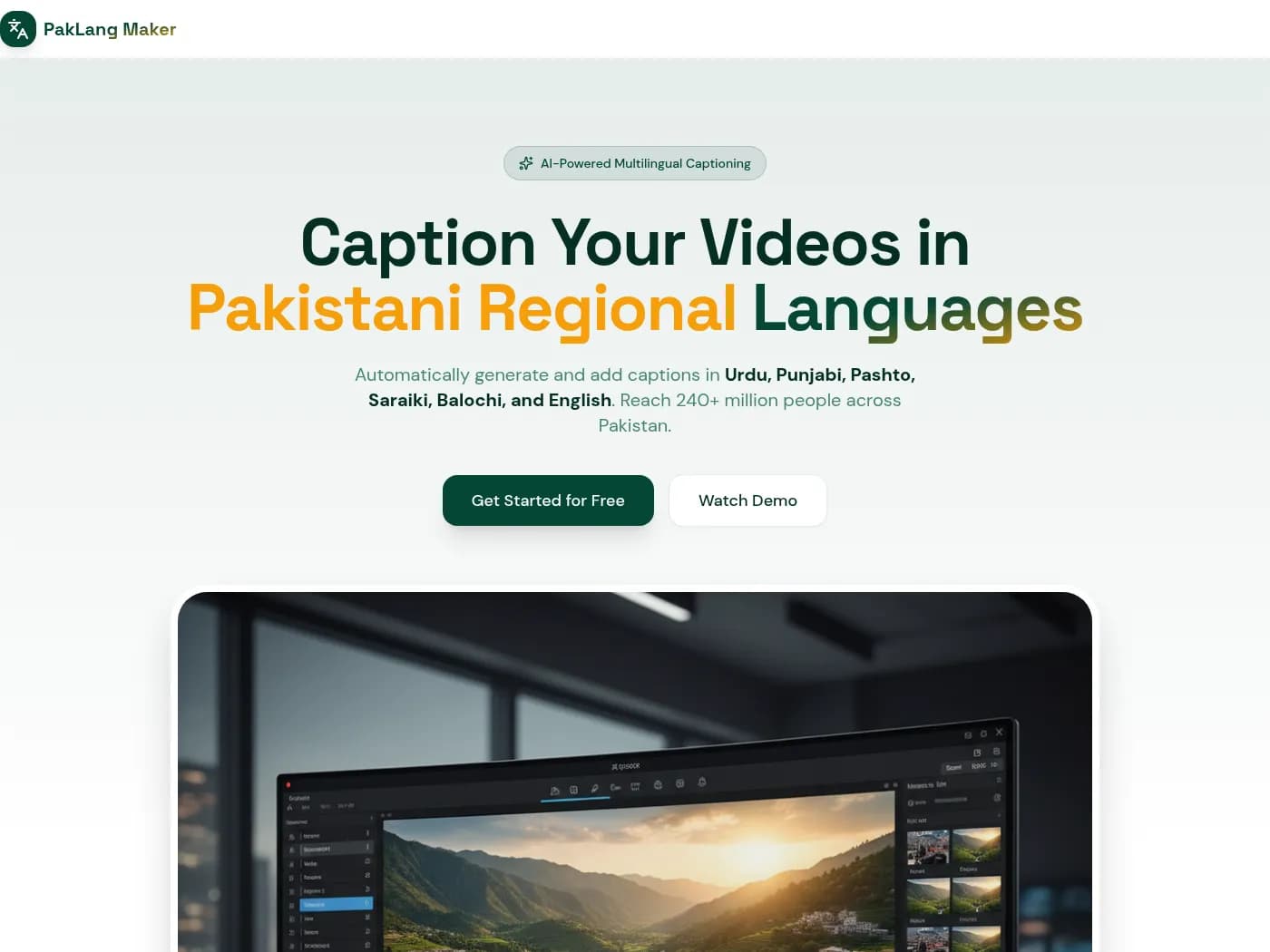 PakLang Caption Maker