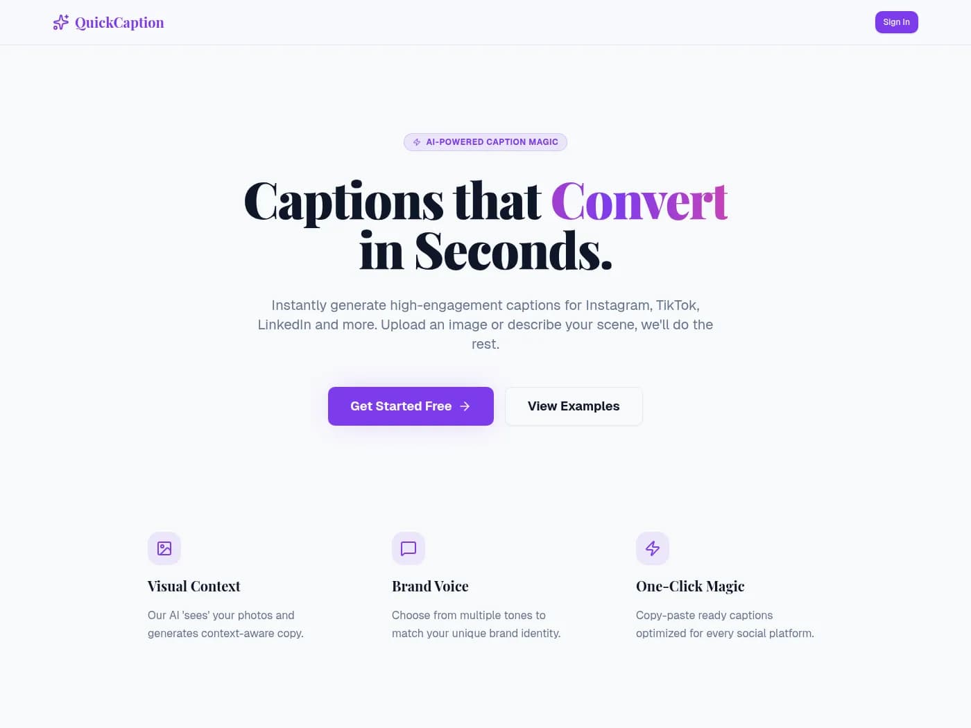 QuickCaption Creator