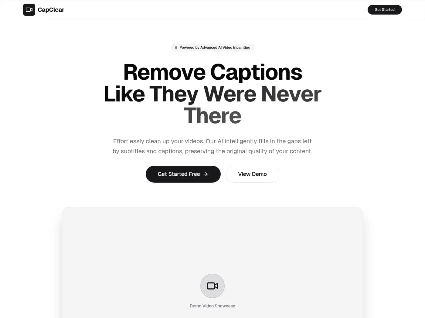 Caption Remover Web