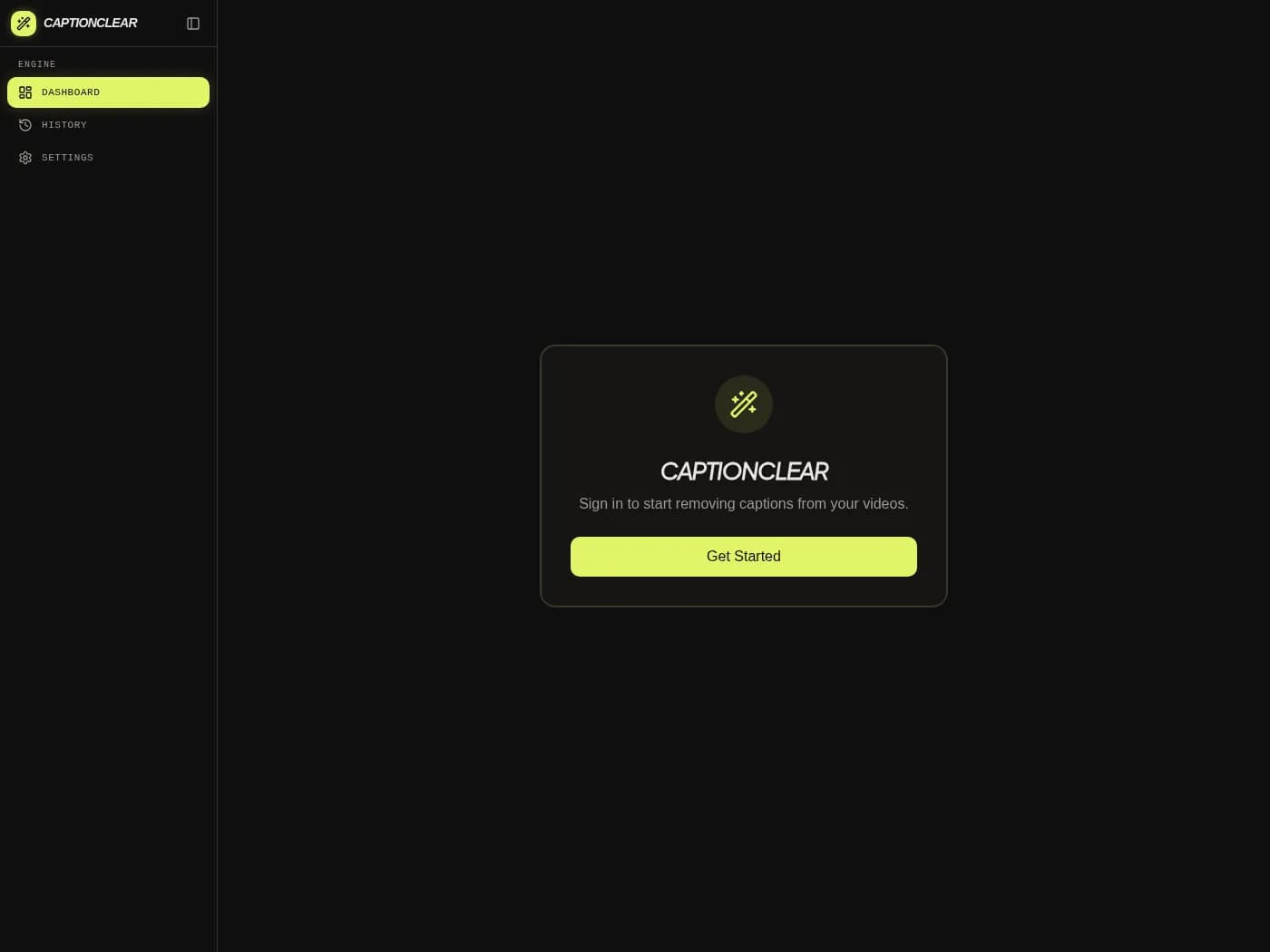 Caption Remover Web