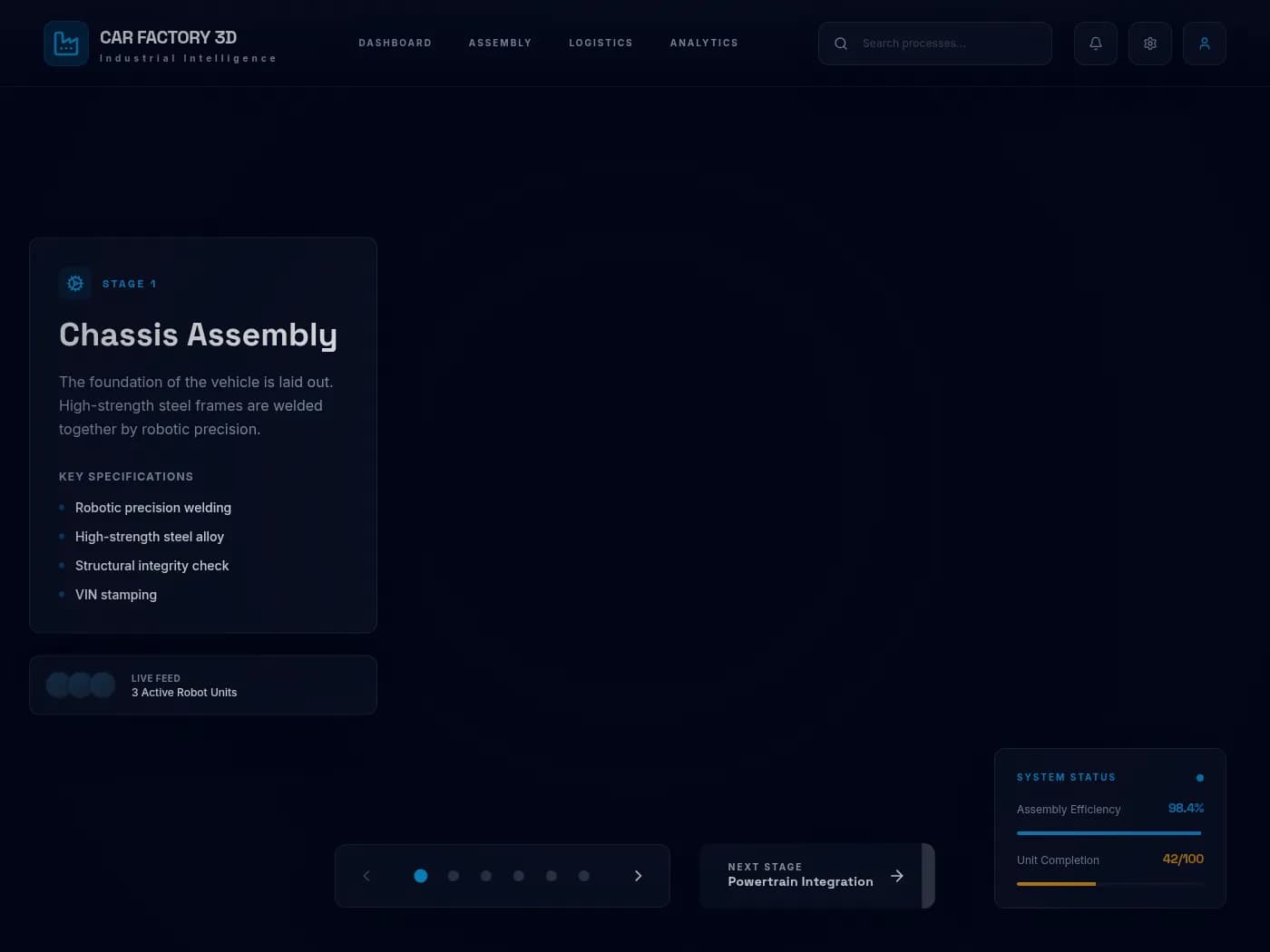 Car Factory 3D Web