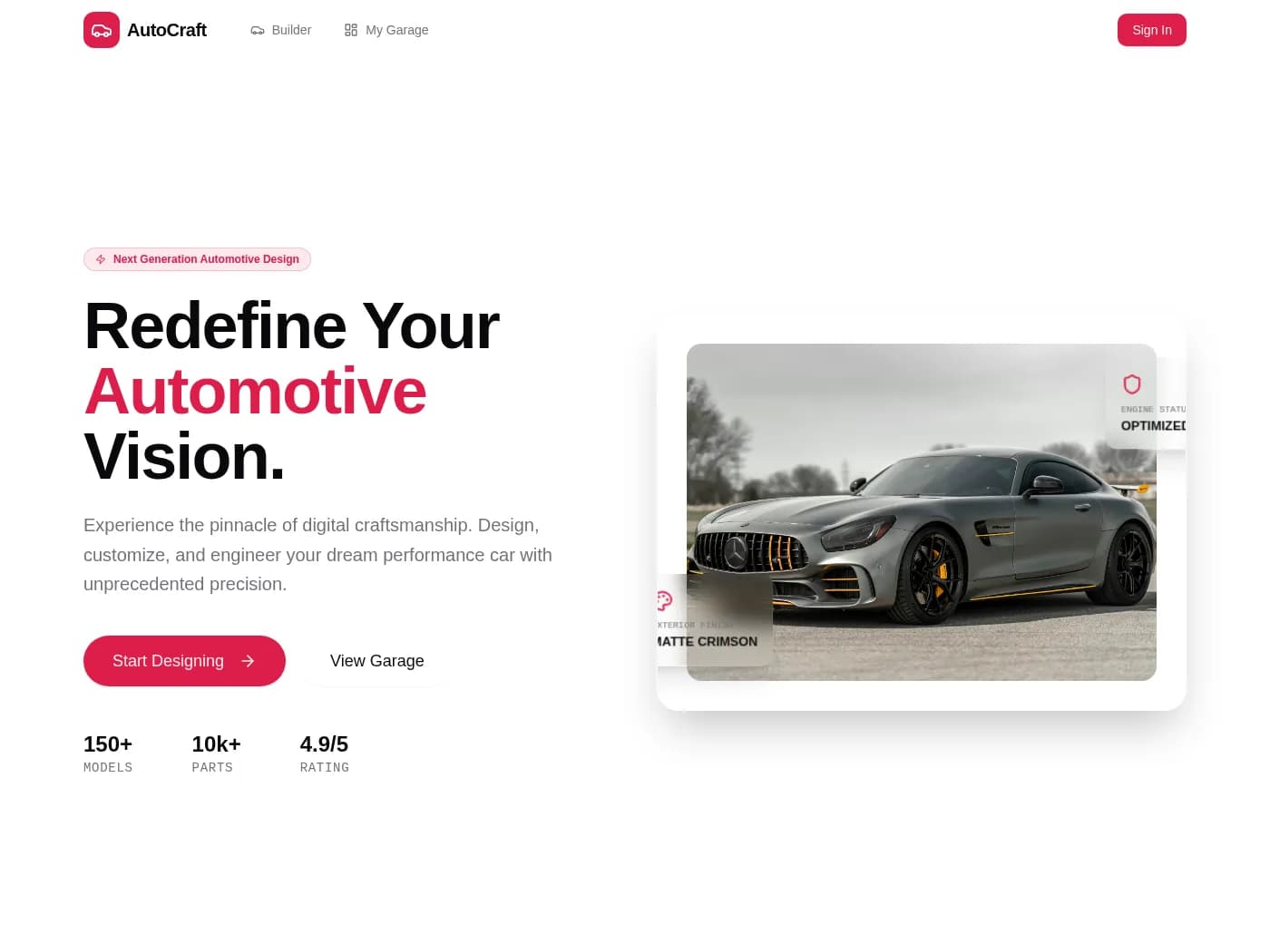 Car Builder App