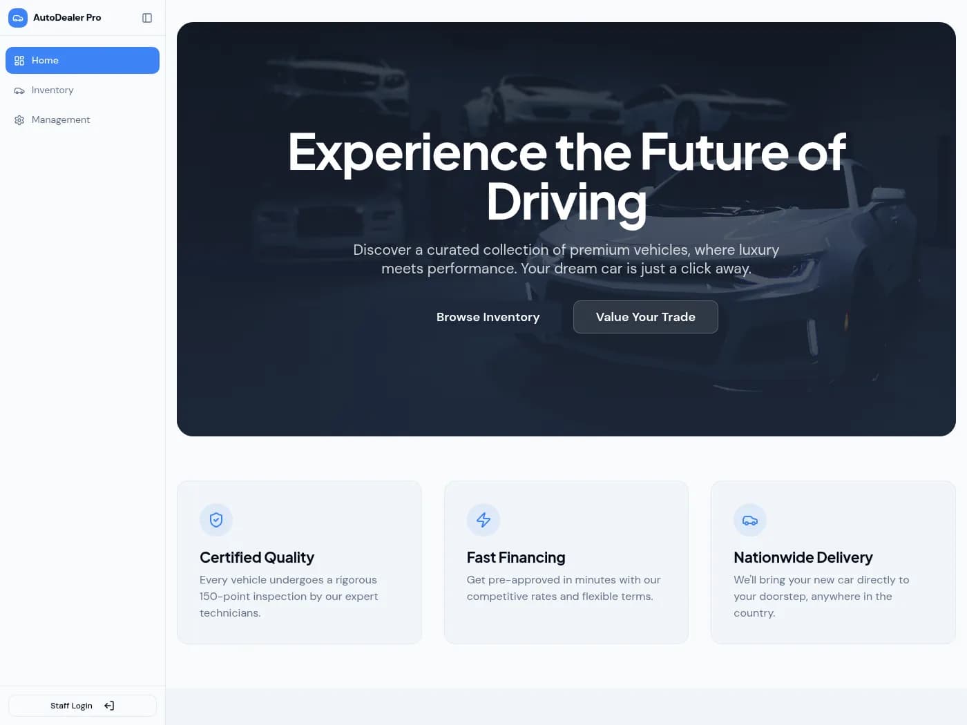 AutoDealer Pro Site