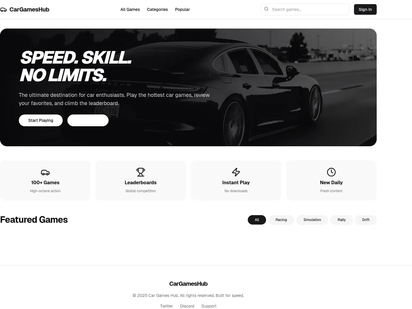 Car Games Hub